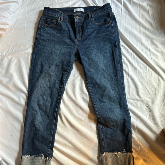 LOFT | Jeans | Loft Modern Straight Cuffed Jeans | Poshmark